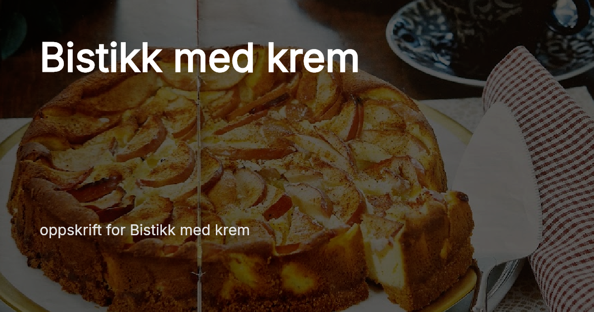 Bistikk med krem
