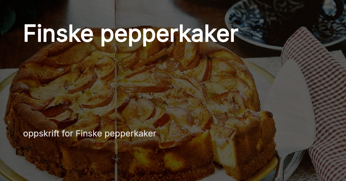 Finske pepperkaker