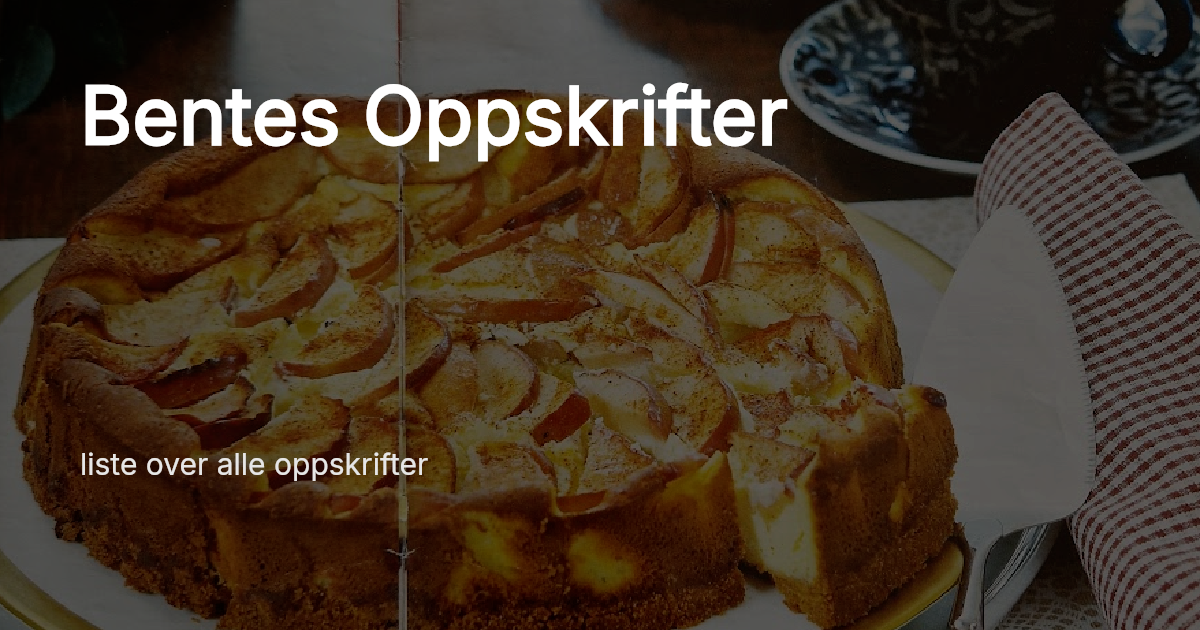 Oppskrifter